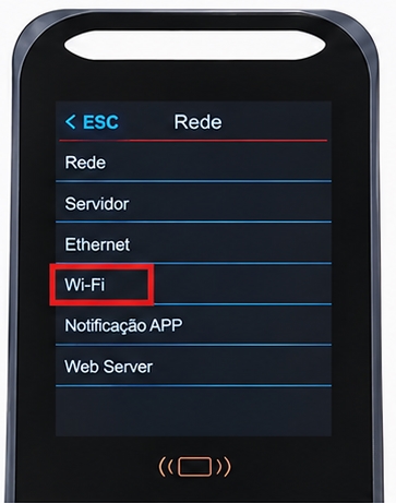 Como selecionar uma rede Wifi para o Leitor Facial F4 • Suporte Topdata