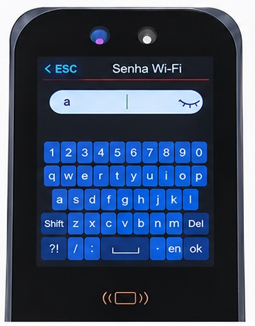 Como selecionar uma rede Wifi para o Leitor Facial F4 • Suporte Topdata